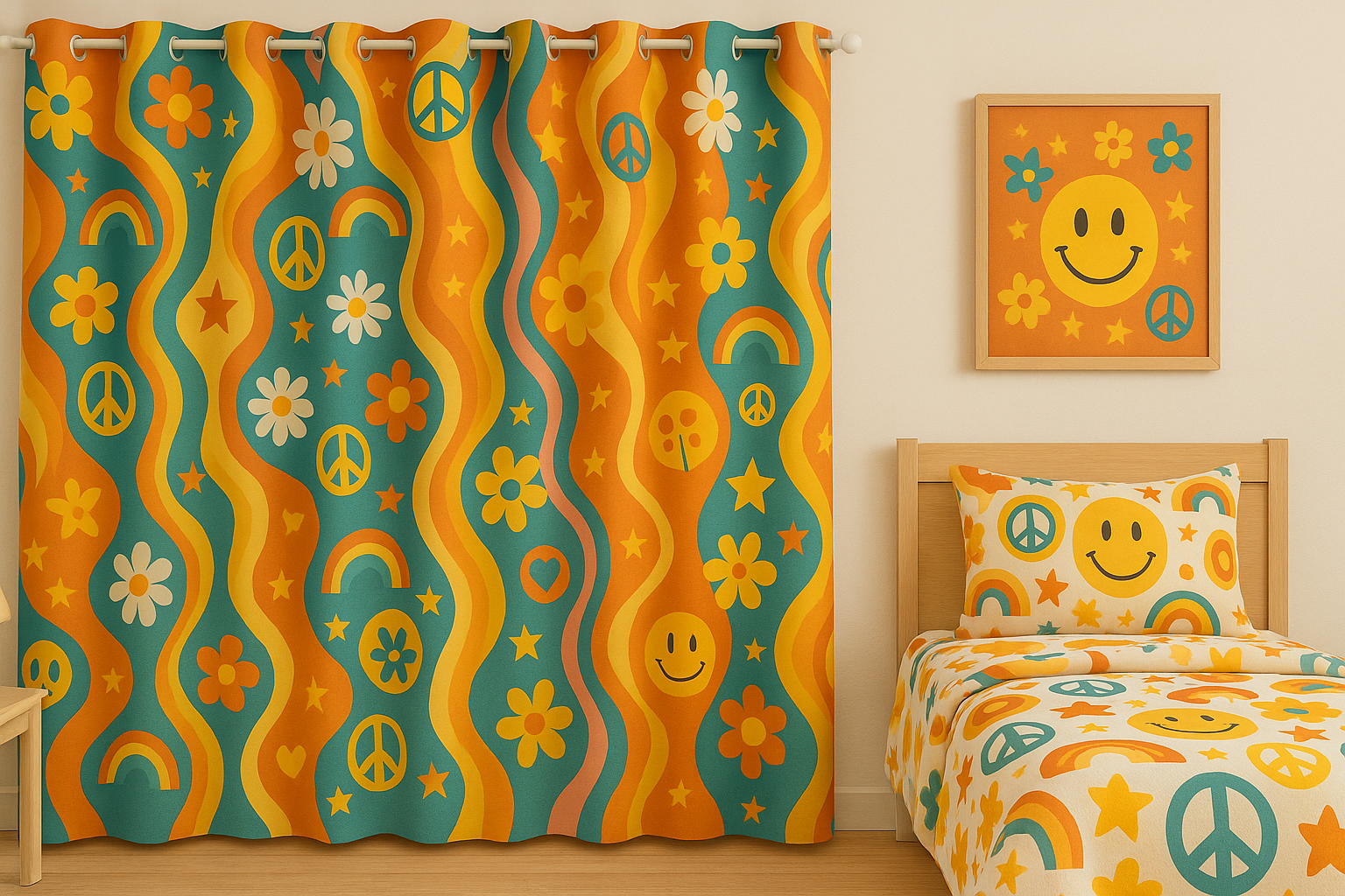 Colorful Funky Curtains for Kids Bedroom Decor | Jacknjill.pk – Kids Store